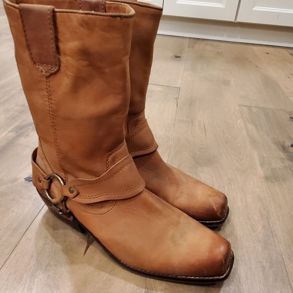 Zodiac | Shoes | Vintage Zodiac Usa Boots Omni Camel Brown Harness ...